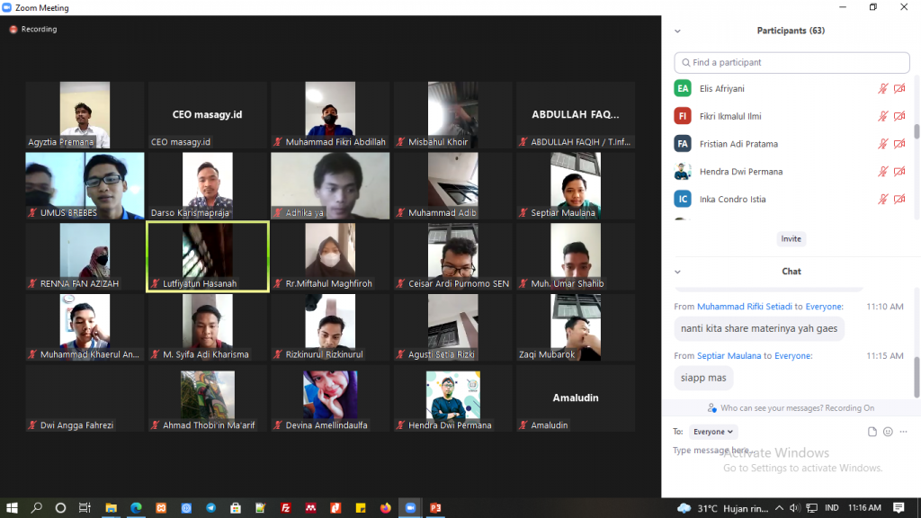 Event Webinar Animasi 2D Mahasiswa Teknik Informatika – Fakultas Teknik